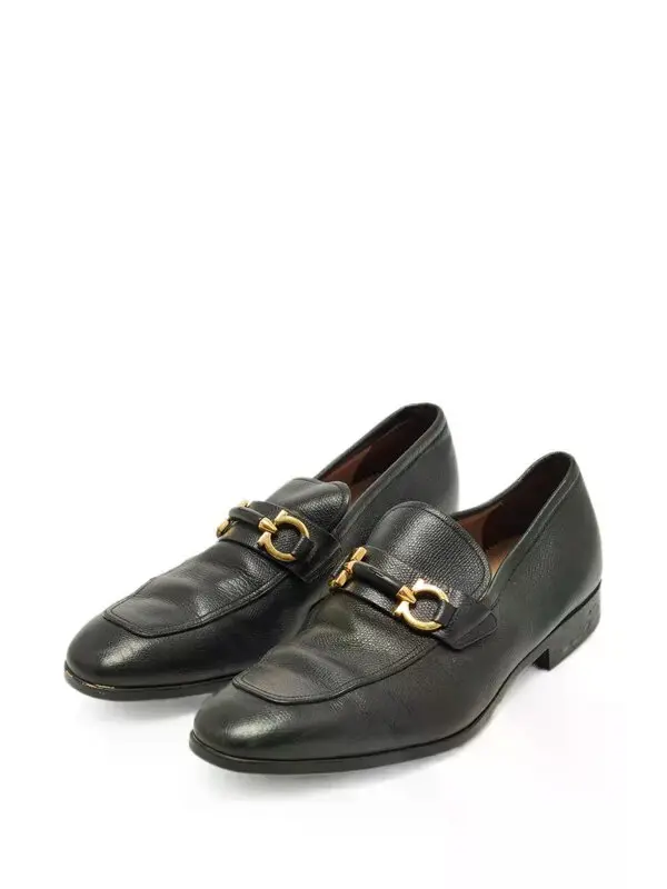 FERRAGAMO Gancini Leather Loafers