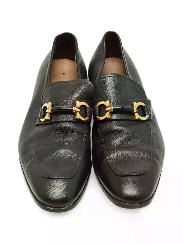 FERRAGAMO Gancini Leather Loafers