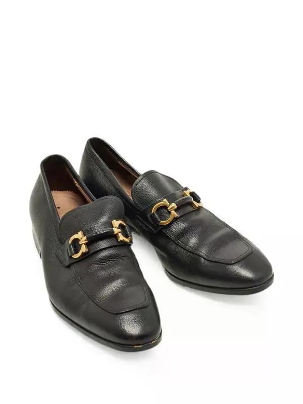 FERRAGAMO Gancini Leather Loafers