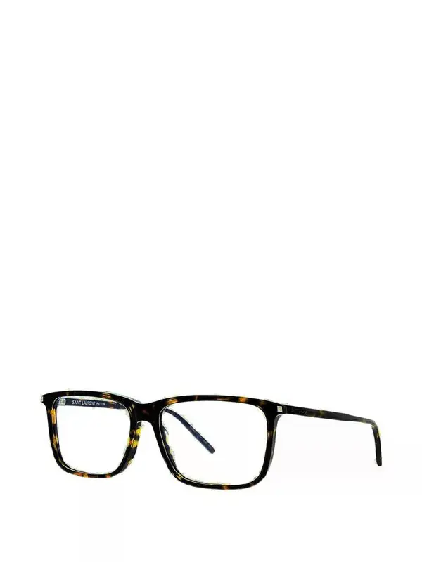 Saint Laurent Square-frame Glasses - Brown
