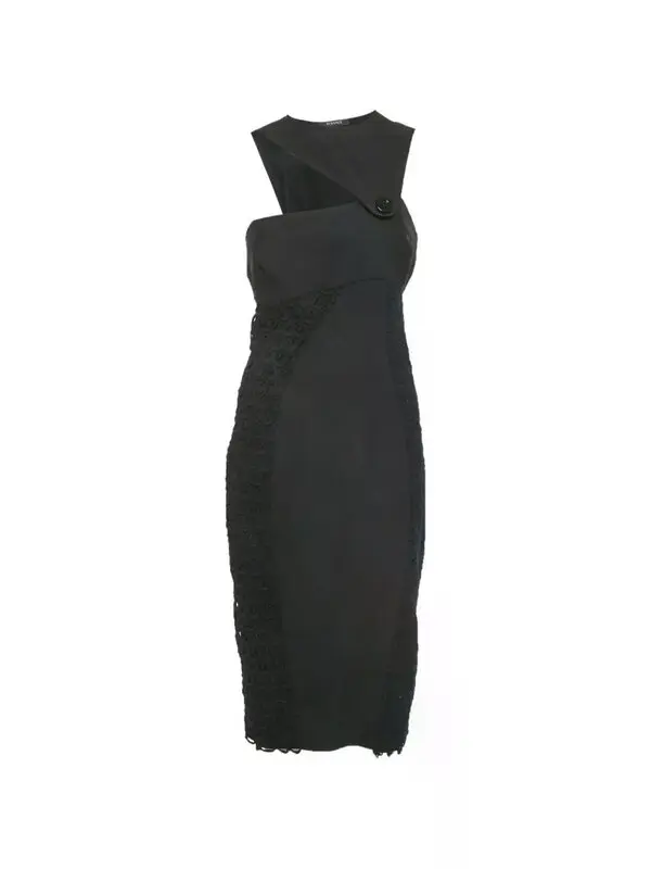 Versace Lace-detail Mini Dress - Black