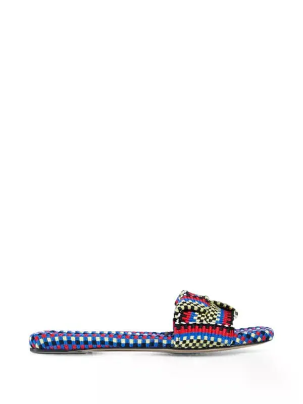 AMAMBAIH Martina Woven Mules - Blue