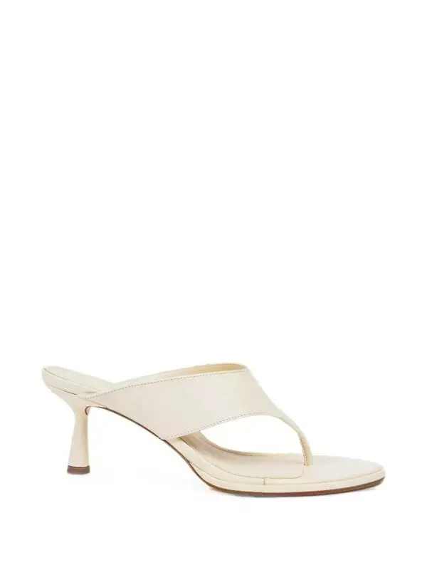 AeydĒ Olenna Leather Sandals - Neutrals
