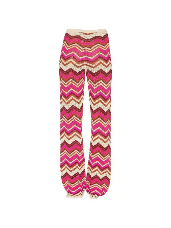 Devon Windsor Cierra Chevron-knit Trousers - Pink