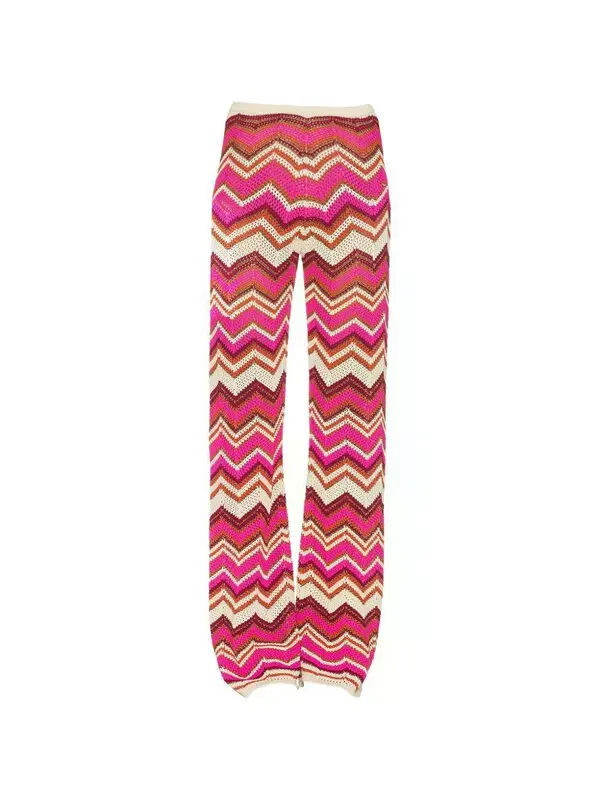 Devon Windsor Cierra Chevron-knit Trousers