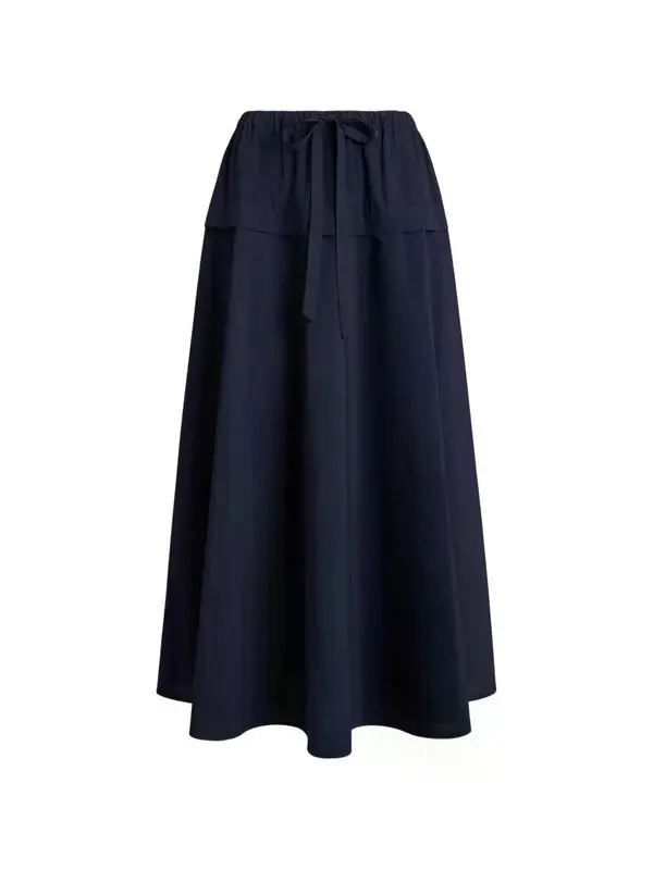 Polo Ralph Lauren Cotton Midi Skirt - Blue