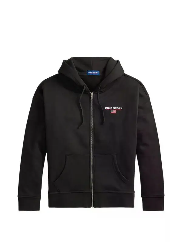 Polo Ralph Lauren Polo Sport Logo-embroidered Hoodie - Black