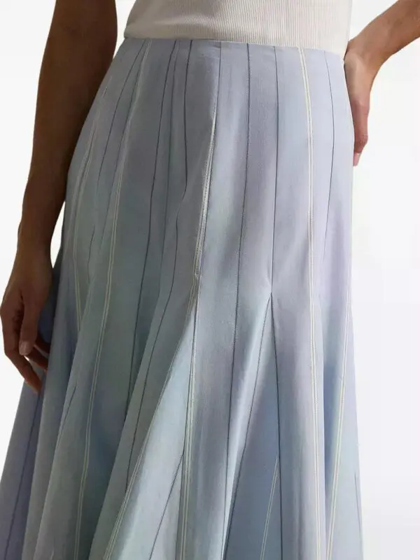 Polo Ralph Lauren Striped A-line Midi Skirt