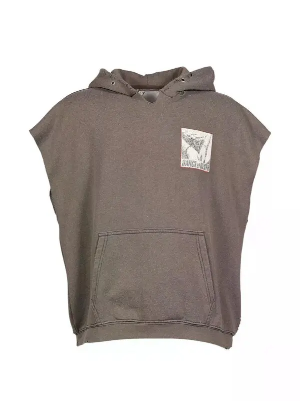 PALY Dr. Blue Distressed Graphic Hoodie