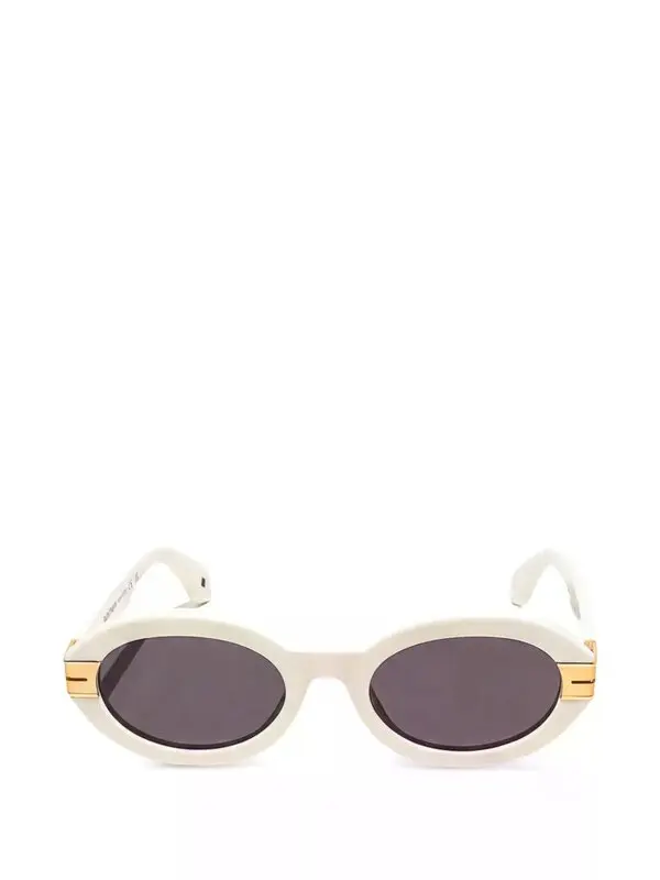 Palm Angels Oval Frame Sunglasses - White