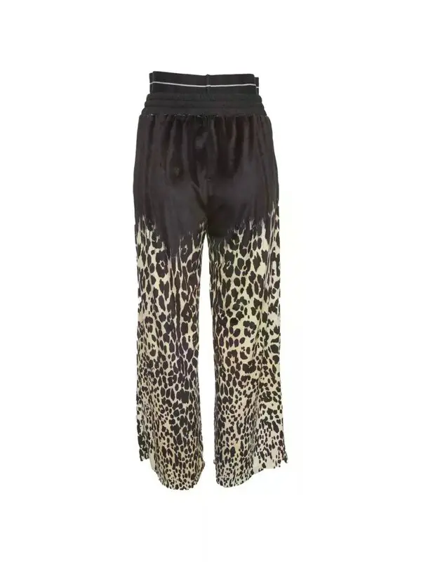 Roberto Cavalli Animal Print Velvet Trousers
