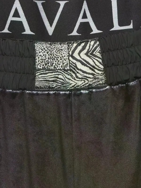 Roberto Cavalli Animal Print Velvet Trousers