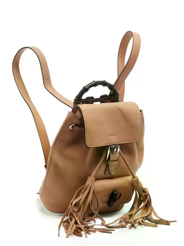Gucci Bamboo Backpack - Neutrals