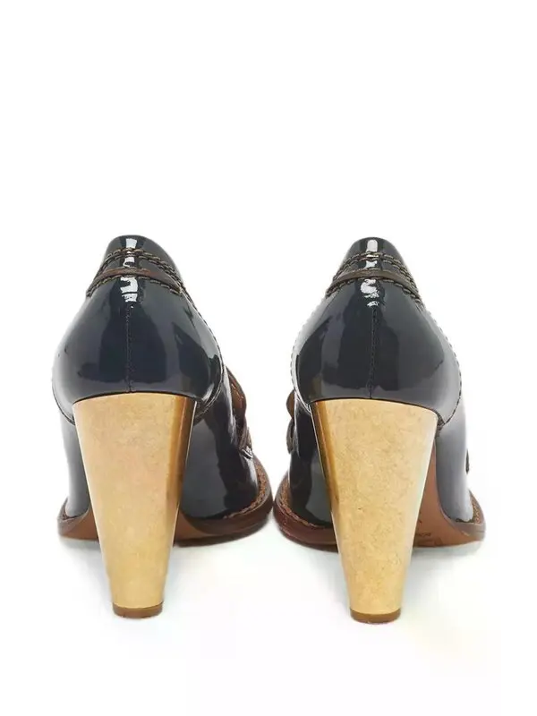 Dolce & Gabbana Patent Leather Penny Strap Loafer Pumps