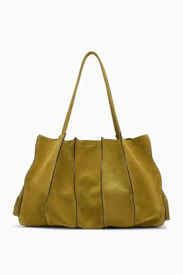 Ulla Johnson Adria Large Tote Handbag - Olive