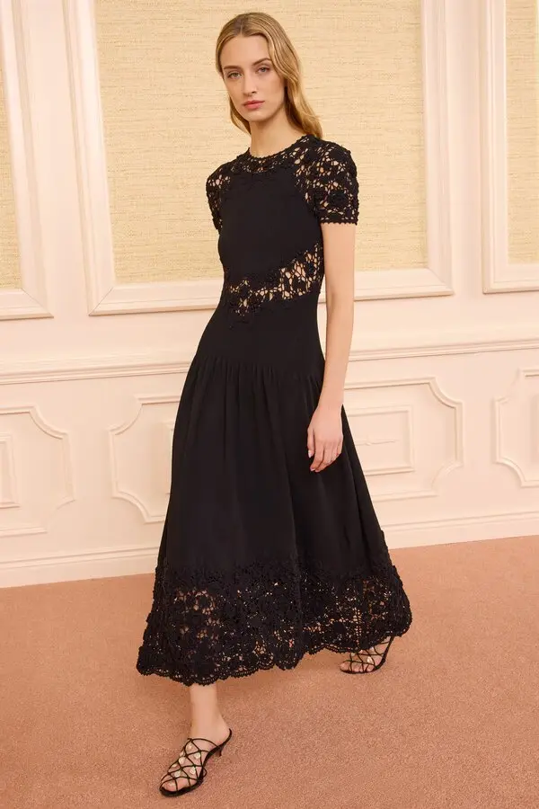Ulla Johnson Sabrina Ss Crochet Dress