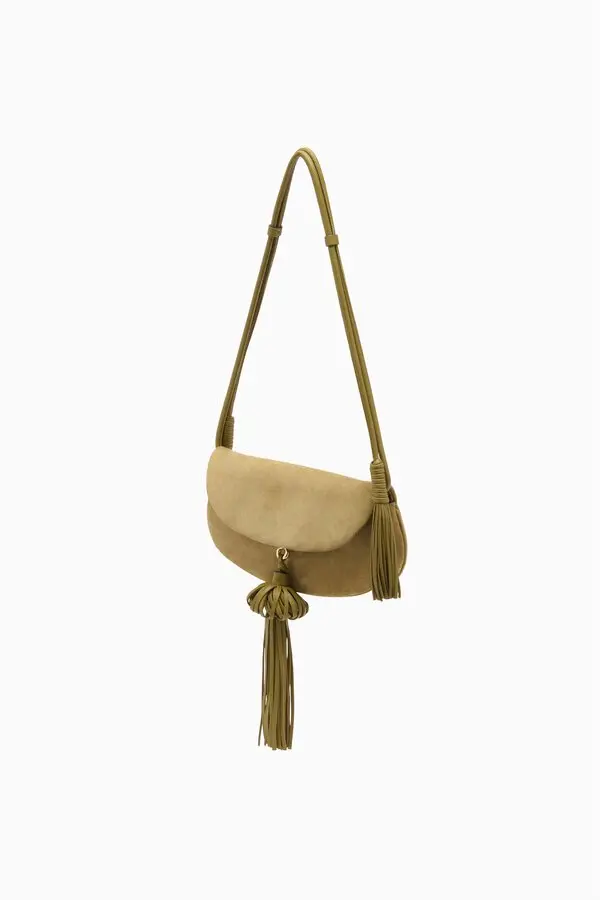 Ulla Johnson Paloma Flap Tassel Bag - Olive