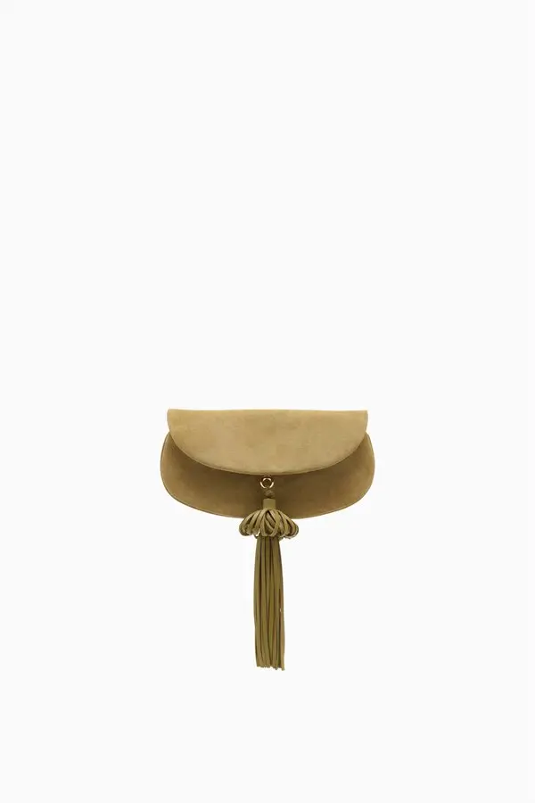 Ulla Johnson Paloma Flap Tassel Bag - Olive
