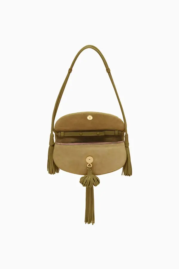 Ulla Johnson Paloma Flap Tassel Bag - Olive