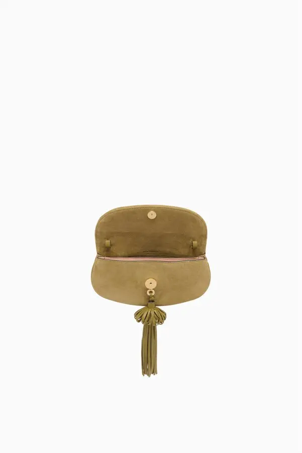 Ulla Johnson Paloma Flap Tassel Bag - Olive