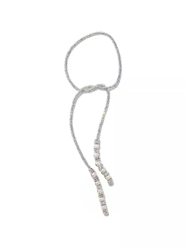 PEARL OCTOPUSS.Y Coco Crystal-embellished Necklace - Silver
