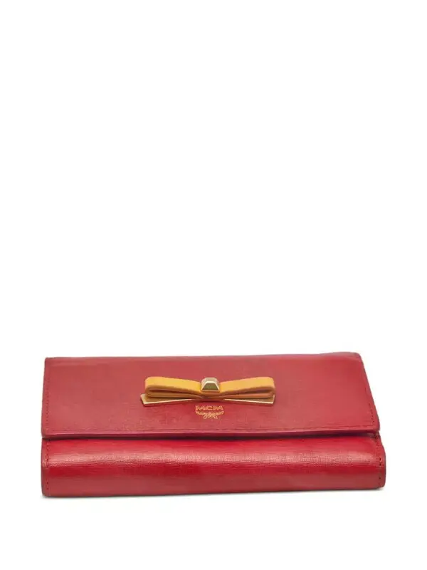Mcm Bow Trifold Wallet