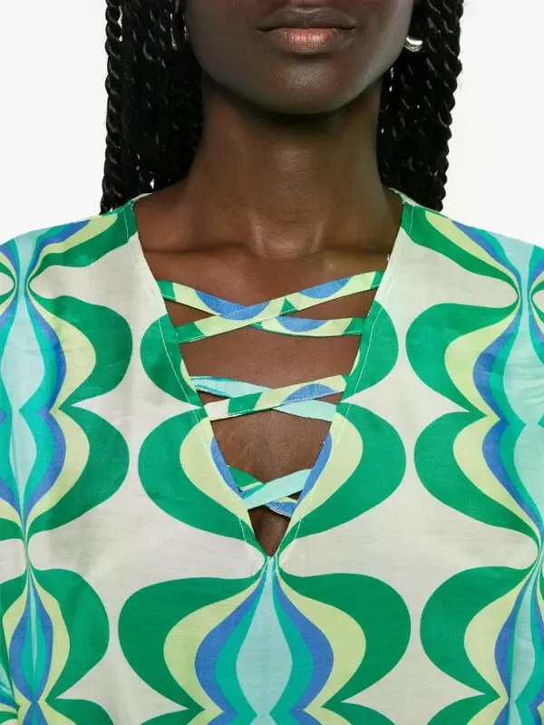 Sundress Lavande Printed Kaftan