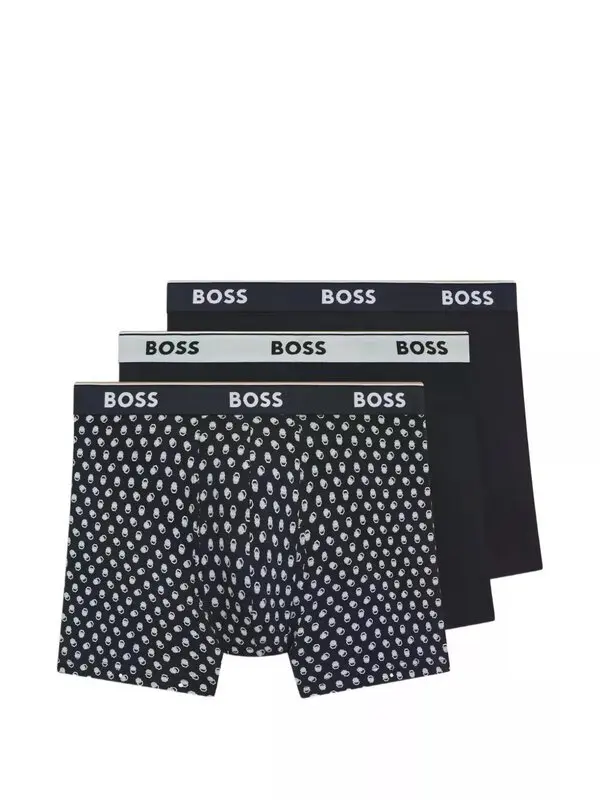 BOSS Logo-waistband Boxers - Blue