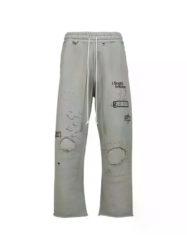 PALY Alta Cienega Distressed Graphic-print Track Pants