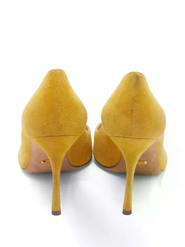 SERGIO ROSSI Suede Pointed Toe Stiletto Pumps