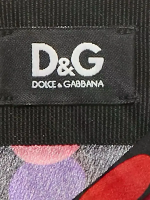 Dolce & Gabbana Polka Dot Ruffled Midi Dress