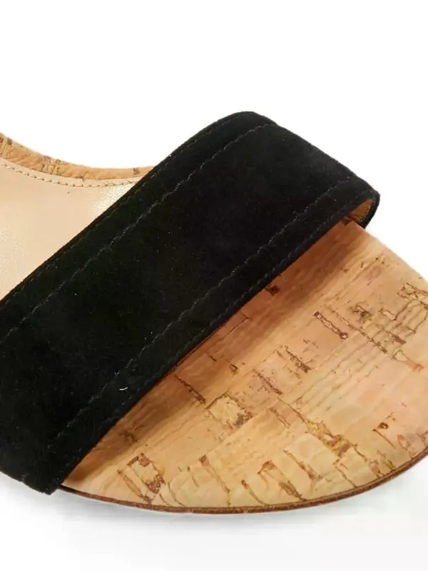 GIANVITO ROSSI Cork Wedge Sandals