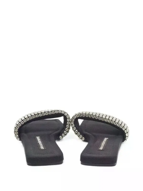 ALEXANDER WANG Anya Crystal-embellished Slides