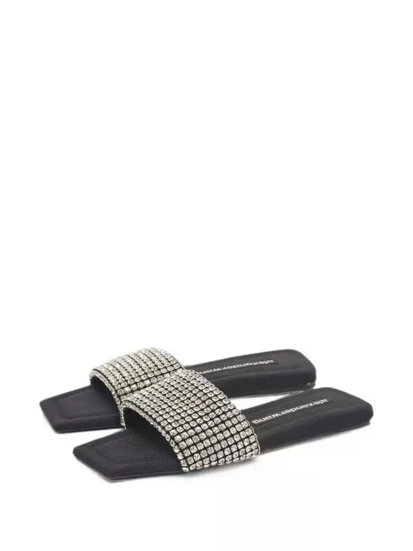 ALEXANDER WANG Anya Crystal-embellished Slides