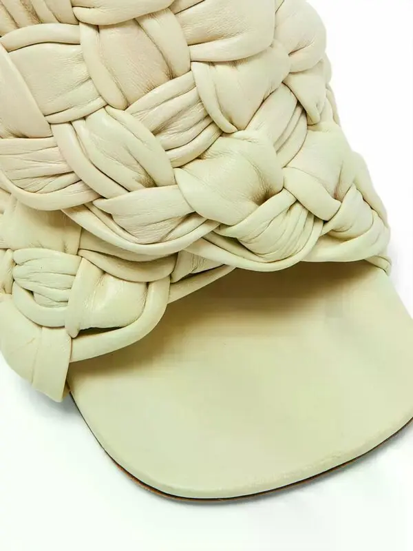 Bottega Veneta Intrecciato Square-toe Sandals