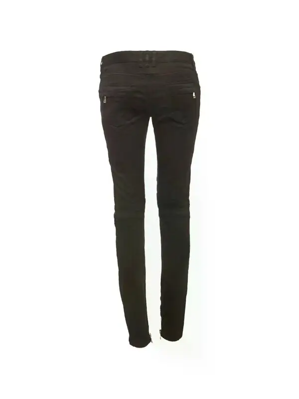 Balmain Skinny Jeans With Zip Pockets