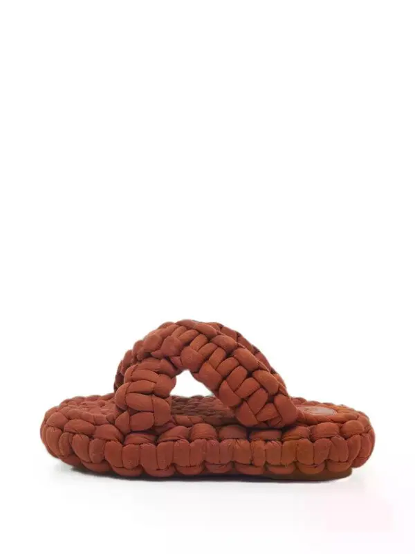 Chloé Kammy Braided Platform Sandals - Brown