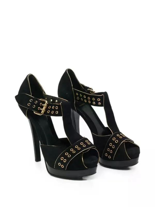 Fendi Suede T-bar Platform Sandals