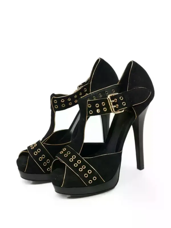 Fendi Suede T-bar Platform Sandals