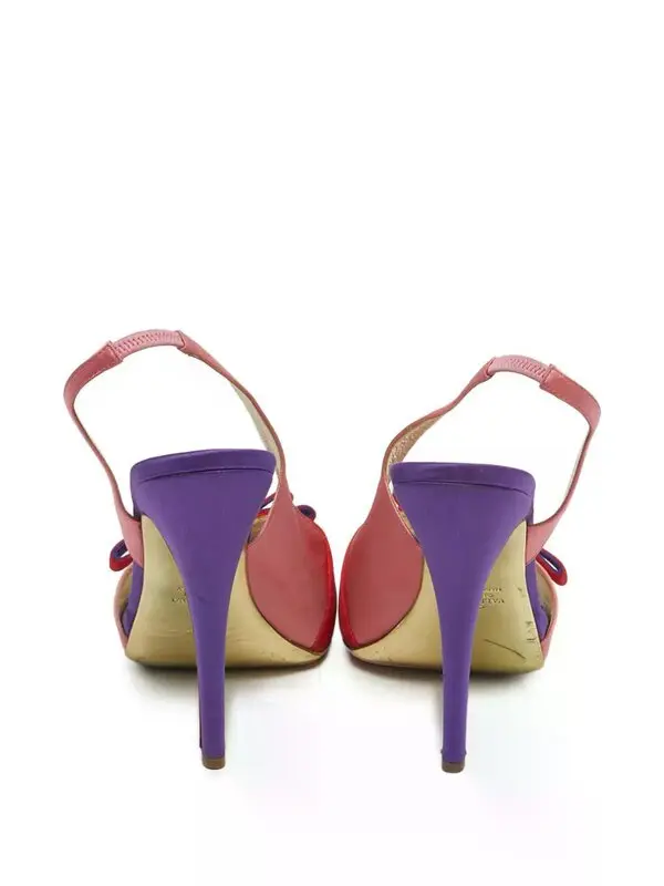 Valentino Garavani Pink Satin Platform Sandals