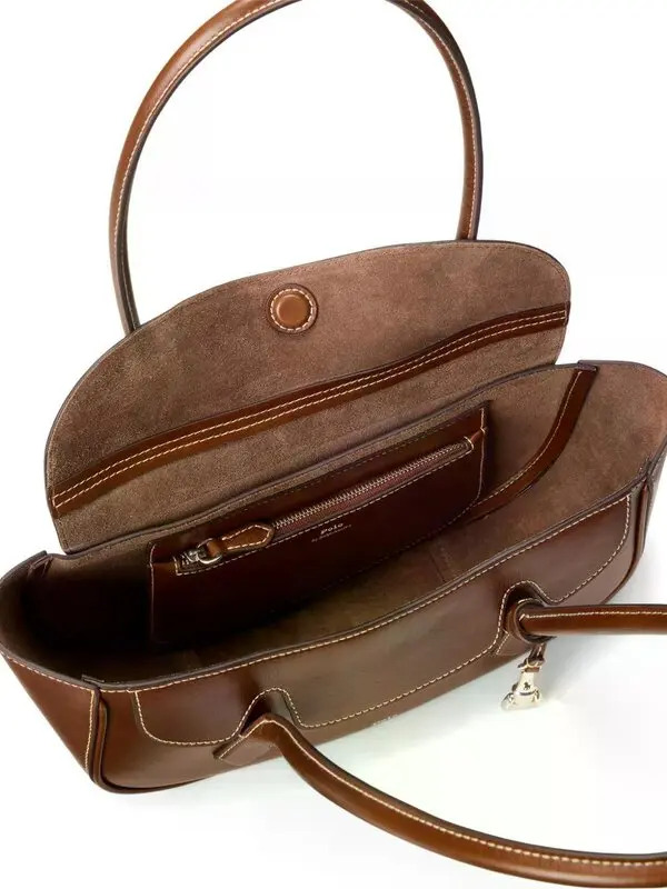 Polo Ralph Lauren Contrast-stitch Leather Shoulder Bag