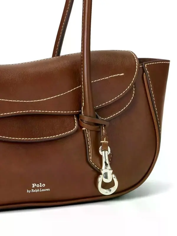 Polo Ralph Lauren Contrast-stitch Leather Shoulder Bag