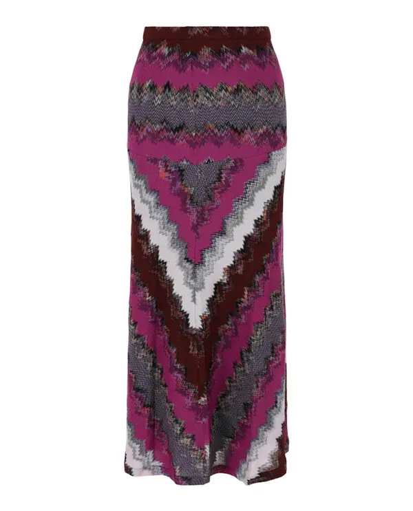 Missoni Chevron Print Midi Skirt