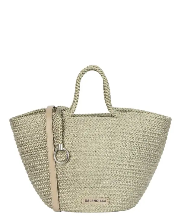 Balenciaga Ibiza Small Basket Tote Taupe Black