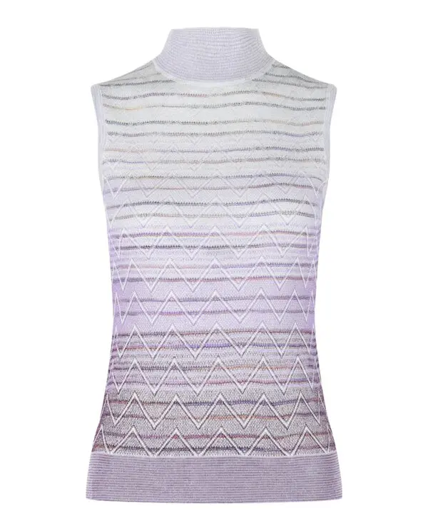 Missoni Ombre Zig Zag Highneck Top