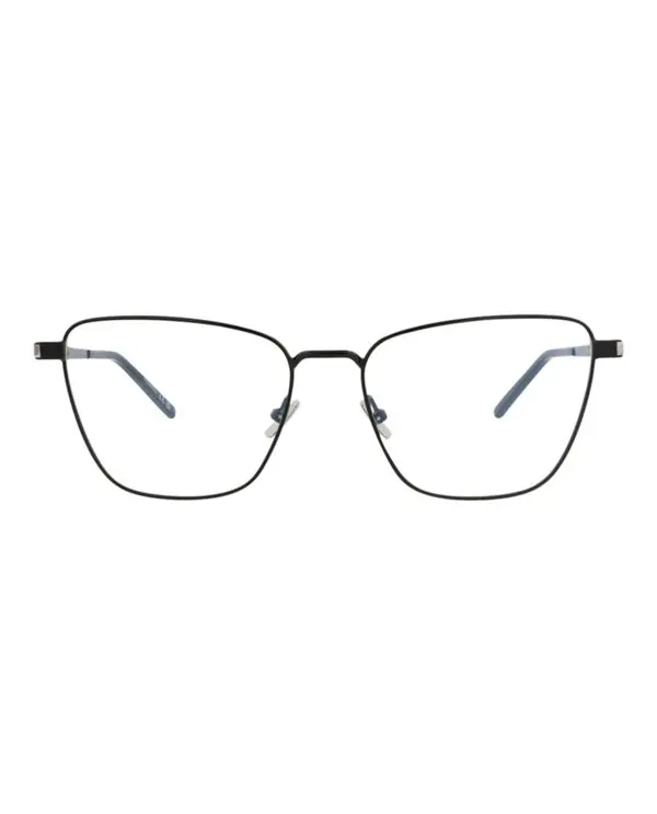 Saint Laurent Cat Eyeframe Metal Optical Frames Black Black Transparent