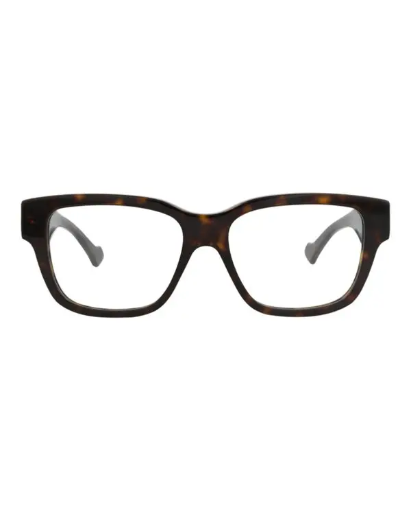 Gucci Squareframe Recycled Acetate Optical Frames Havana Havana Transparent - Multicolor