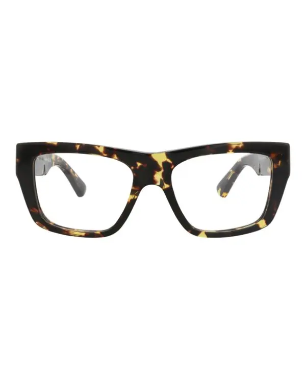Bottega Veneta Squareframe Acetate Optical Frames Havana Havana Transparent
