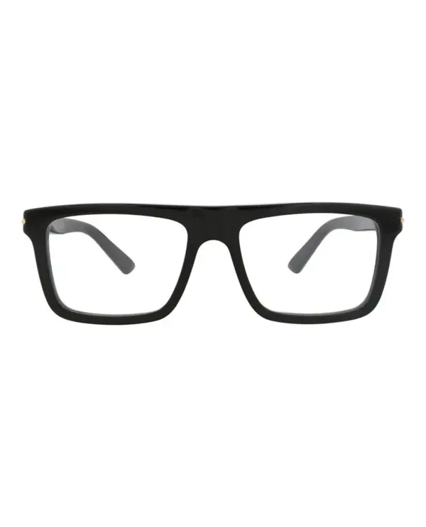 Gucci Squareframe Recycled Acetate Optical Frames Black Black Transparent - Multicolor