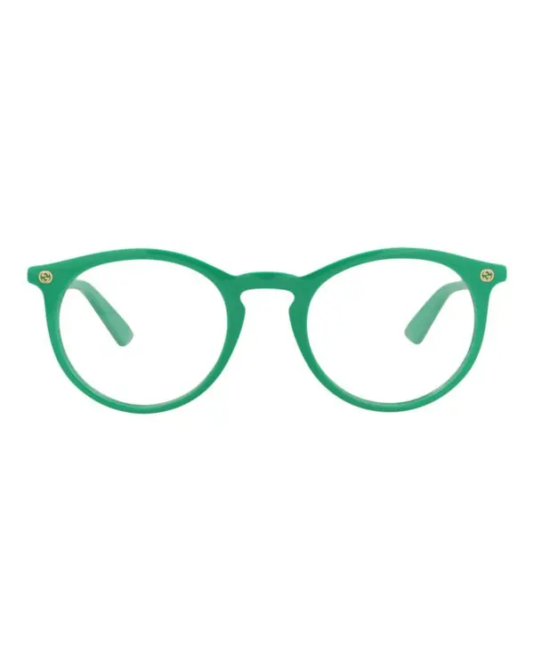 Gucci Roundframe Recycled Acetate Optical Frames Green Green Transparent - Multicolor